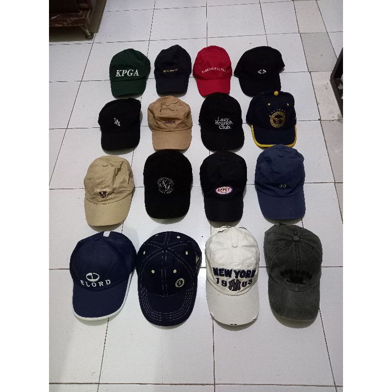 Jual TOPI SECOND BRANDED MODEL SETELAN, TOPI KEREN, TOPI KECE, TOPI MURMER | Shopee Indonesia