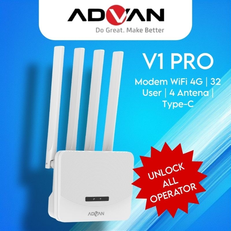 Jual Advan CPE V1 Pro Modem Upgrade Advan Wifi 4G CPE Router Start ...