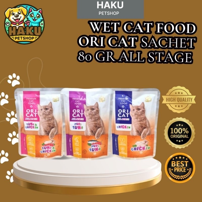Jual ORI CAT ALL STAGE sachet 80gr - Makanan Kucing pouch wet cat food ...