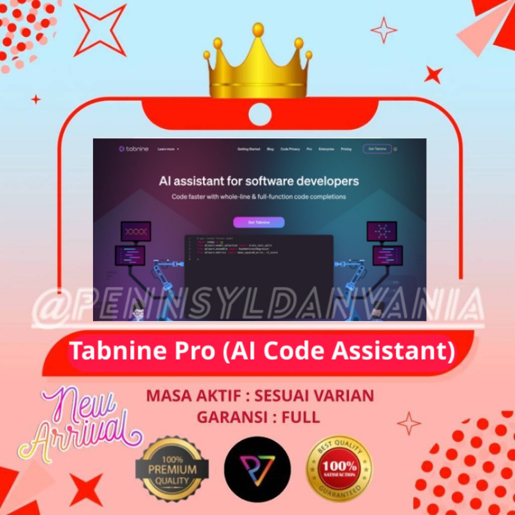 Jual Tabnine Pro 1 Tahun (AI Code Assistant) | Shopee Indonesia