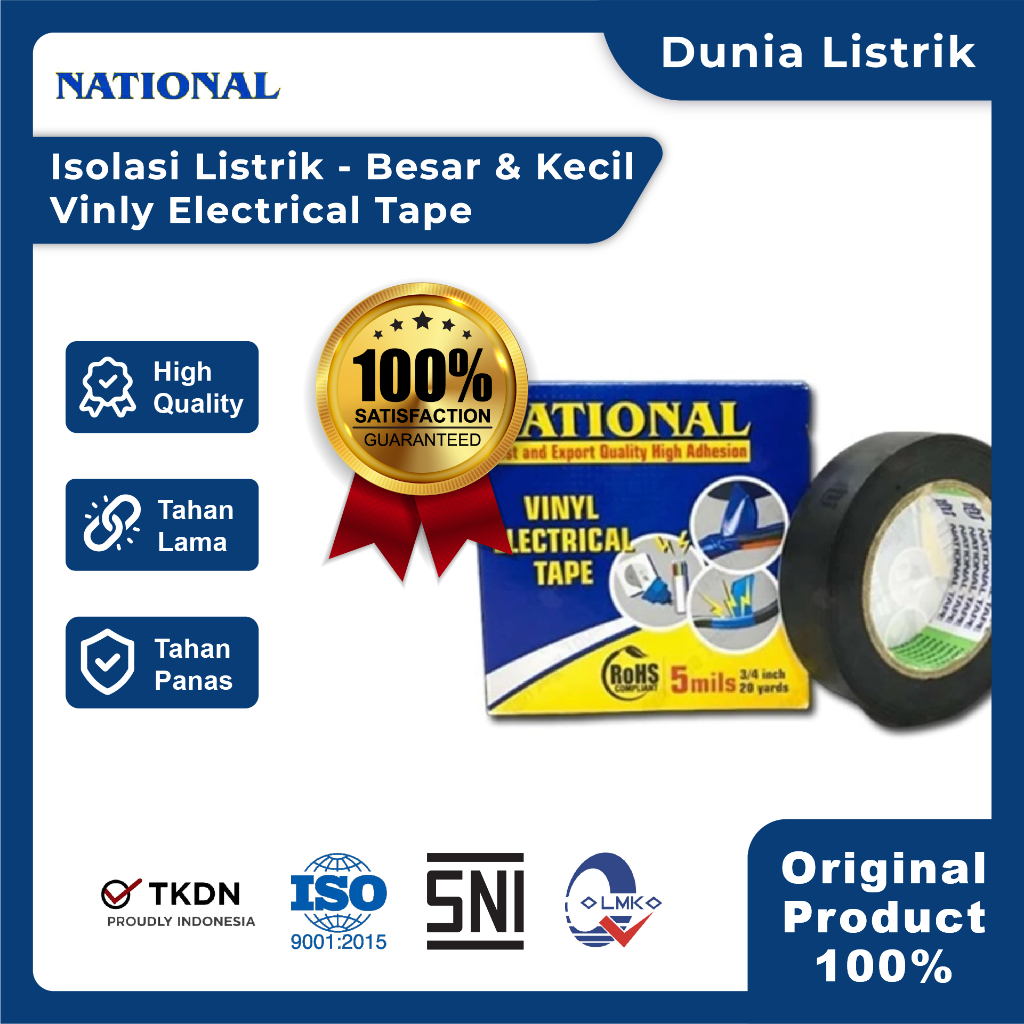 Jual Isolasi Listrik Besar Kecil - National | Shopee Indonesia
