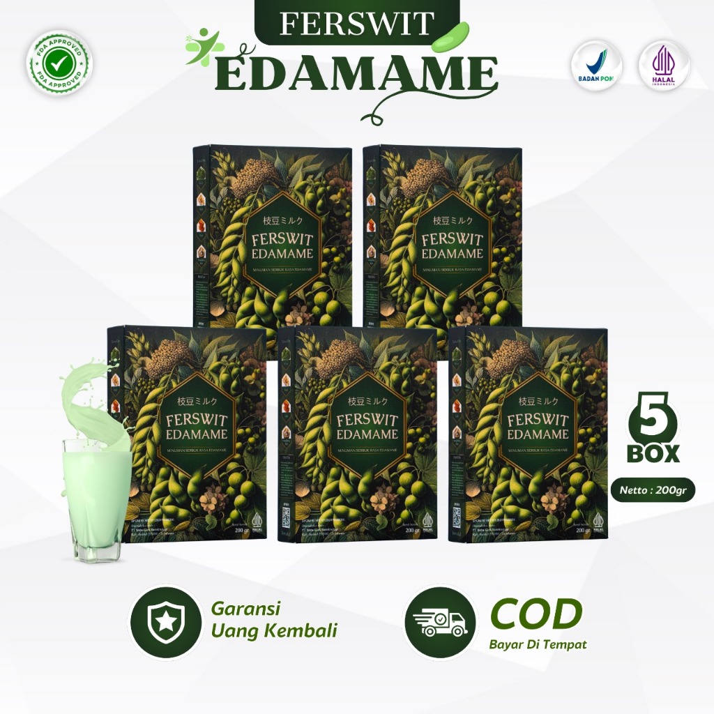 Jual Ferswit Susu Edamame Jepang Original Paket 5 Box - Atasi Nyeri ...