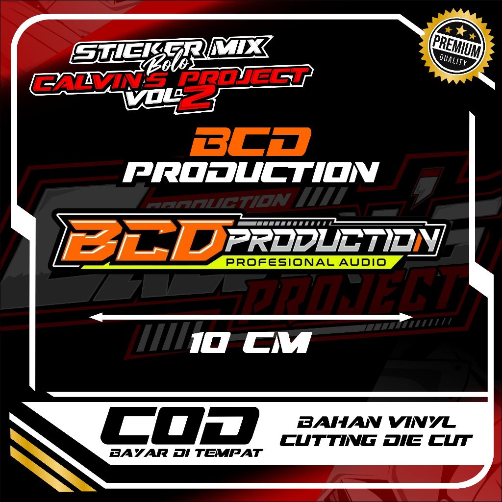 Jual ORIGINAL STIKER BCD PRODUCTION by CALVIN'S PROJECT | Shopee Indonesia