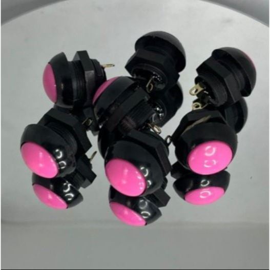 Jual Otto p9 PINK Authentic Original clicky push button tombol 12mm ...