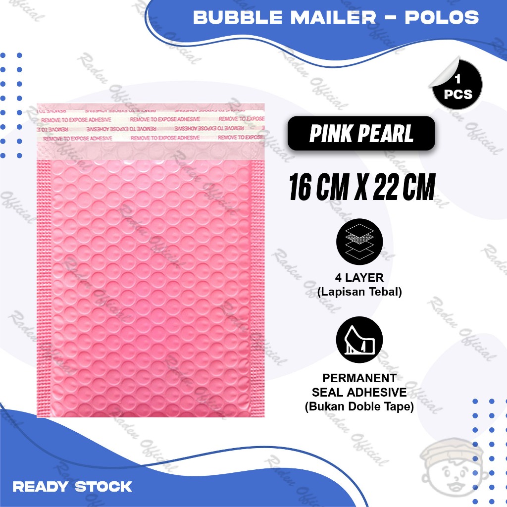 Jual Plastik Packing BUBBLE MAILER Pink Kantong Polybubble Amplop Bubble Envelope Polymailer ...
