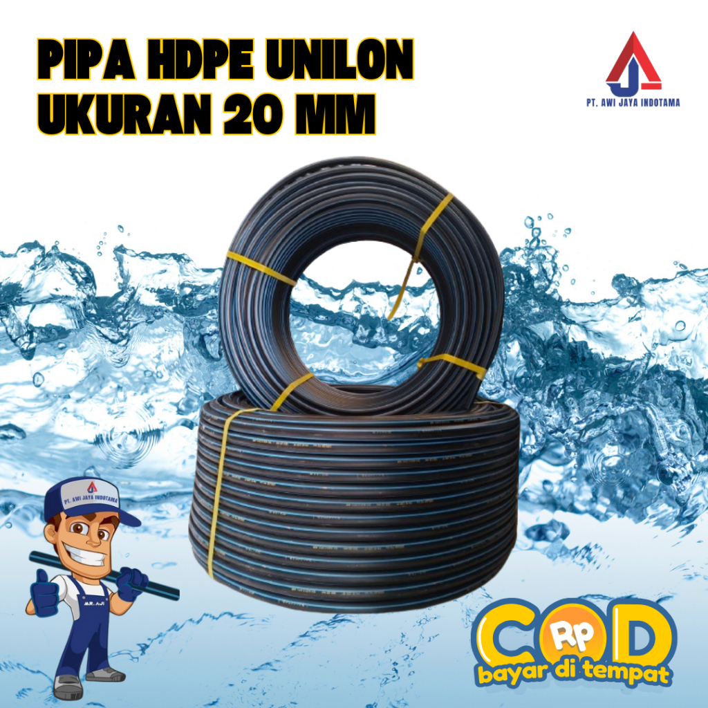 Jual PIPA HDPE UNILON 1/2 INCH 1 (100 M/ ROLL) | Shopee Indonesia