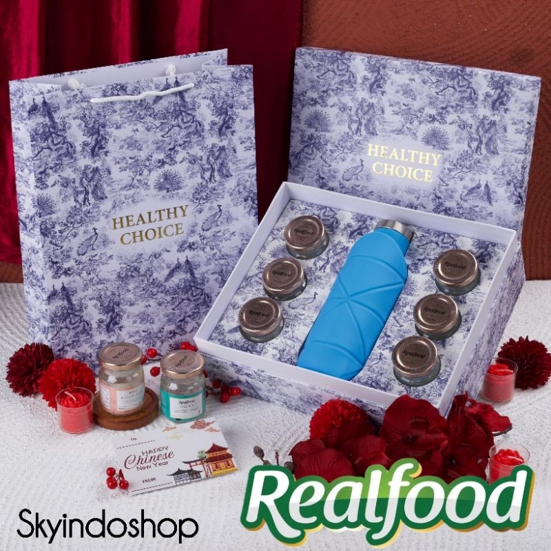 Jual Realfood Momiku Hampers Imlek Chinese New Year ( 6 Jar Box Biru ...
