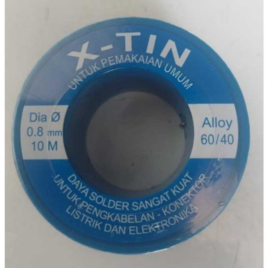 Jual TIMAH SOLDER X-TIN KECIL 0.8MM 10M 60/40 ASLI KUALITAS BAGUS | Shopee Indonesia