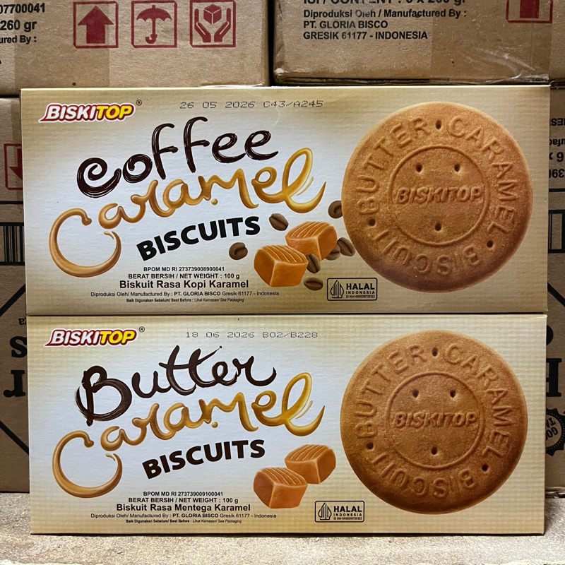 Jual BISKITOP BISKUIT CARAMEL BOX - 100gr | Shopee Indonesia