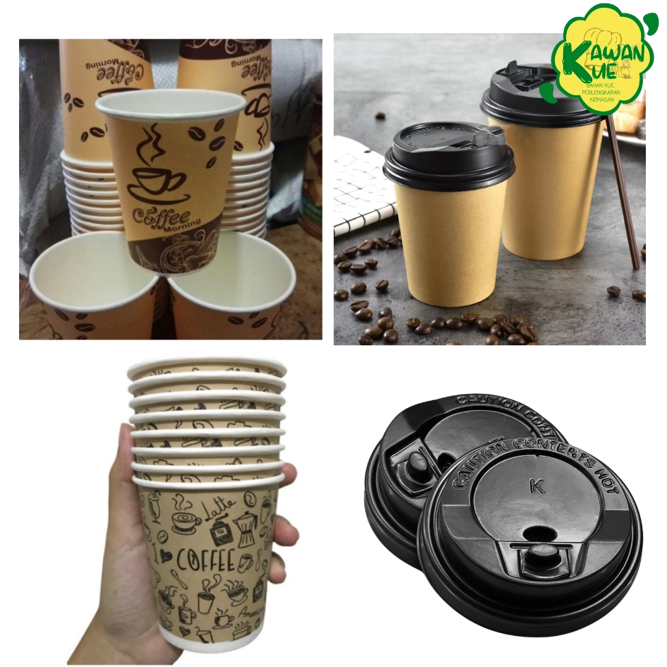 Jual Paper Cup Coffe - Tutup Gelas Kopi - Gelas Kopi Kertas - Gelas Motif - Gelas Kopi Polos ...