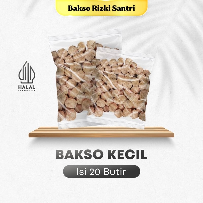 Jual Bakso Kecil Premium Rizki Santri Isi 20 Butir | Shopee Indonesia