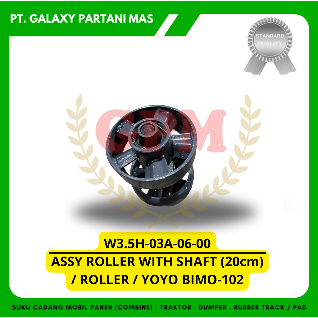 Jual ASSY ROLLER WITH SHAFT (20cm) / ROLLER TAMIYA 1 SET BIMO-102 / W3.5H-03A-06-00 | Shopee ...