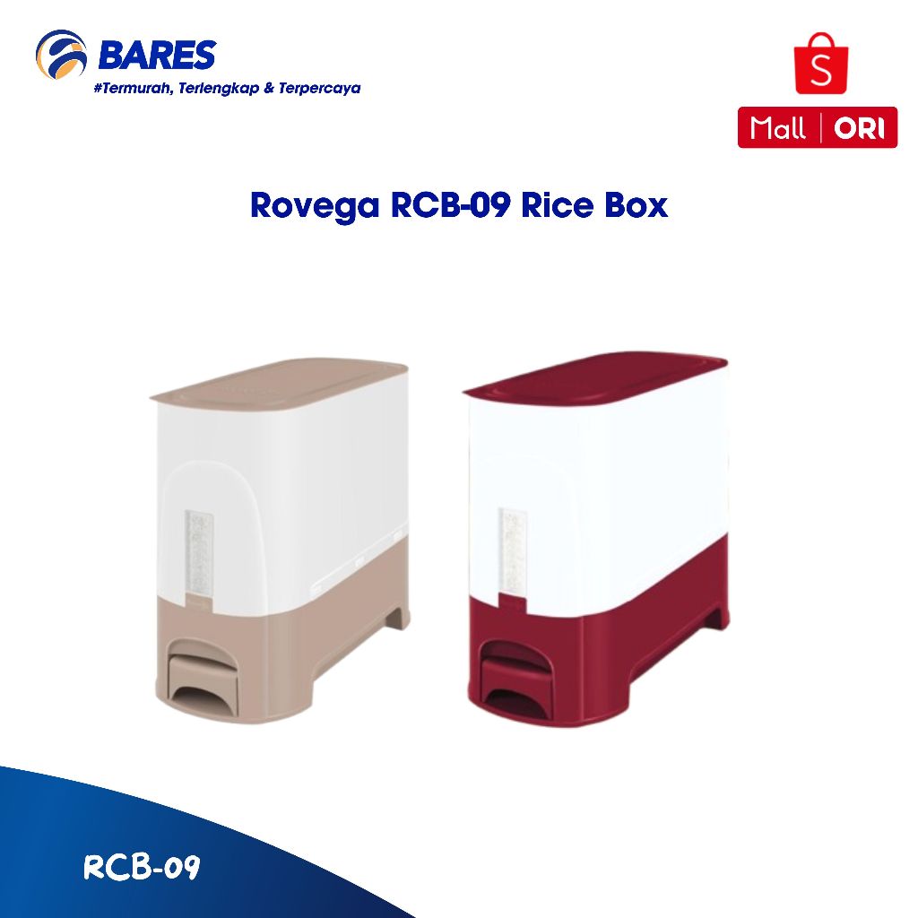 Jual Rovega RCB-09 Rice Box Kapasitas 5 Liter | Shopee Indonesia