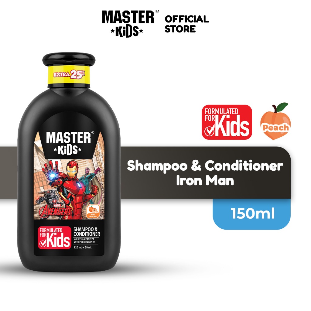 Jual Master Kids Shampoo & Conditioner Iron Man 150ml | Shopee Indonesia