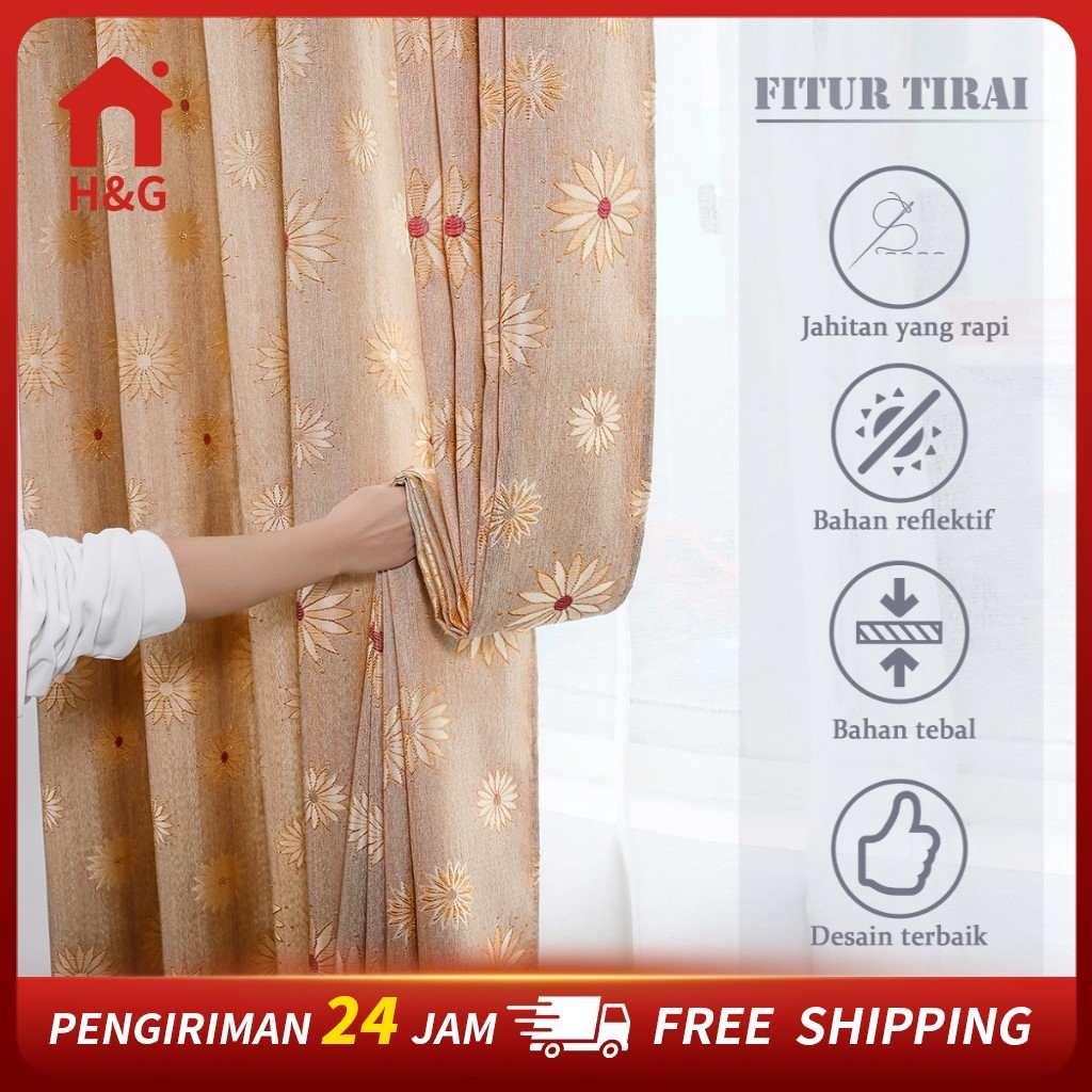 Jual Gorden Blackout Polos Premium Import Gordyn Jendela Gordeng Pintu ...