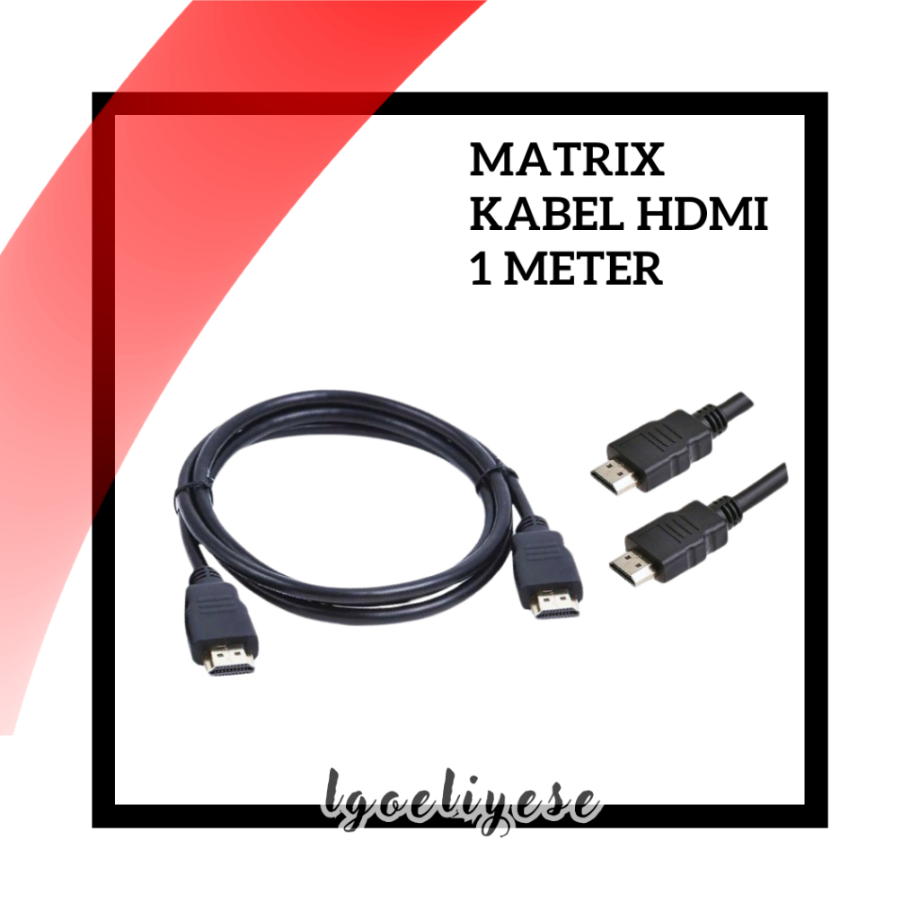 Jual Kabel HDMI To HDMI 1 Meter | Kabel Matrix HDMI | Shopee Indonesia