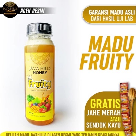Jual Madu Fruity Java Hills Premium Raw Honey (320gr) | Shopee Indonesia