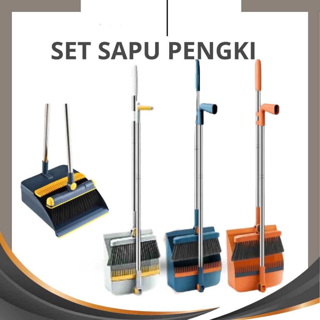 Jual IJNC Sapu Pengki Set Sapu dan Pengki Lipat Serbaguna Alat ...