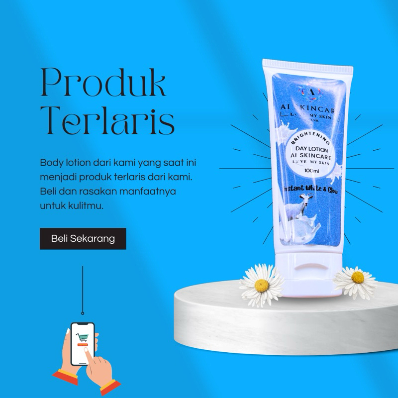 Jual Brightening Day Lotion AI SKINCARE 100 ML & 250 ML (Mencerahkan, melembabkan dan membuat ...