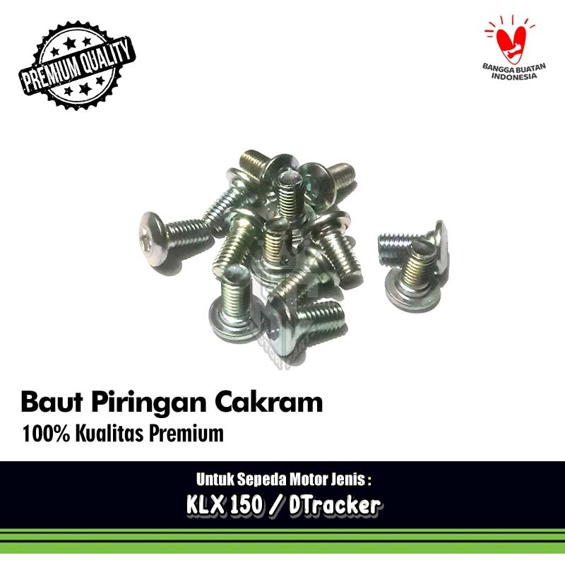 Jual Baut Piringan Cakram Disk Kawasaki KLX150 KLX 150 D Tracker | Shopee Indonesia