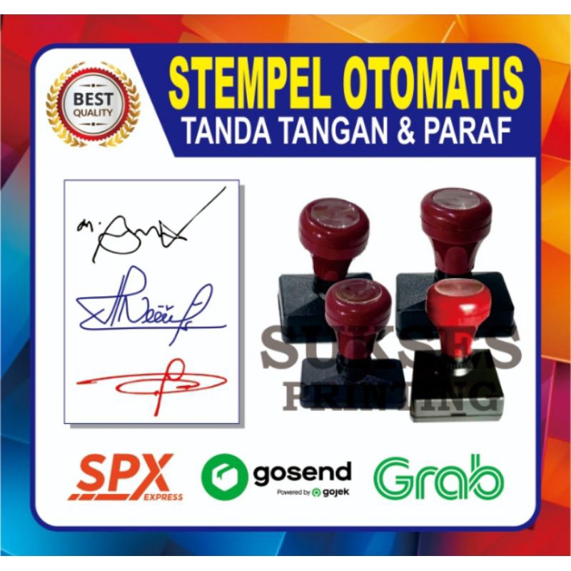 Jual STEMPEL TANDA TANGAN DAN PARAF/STEMPEL OTOMATIS/STEMPEL MURAH ...