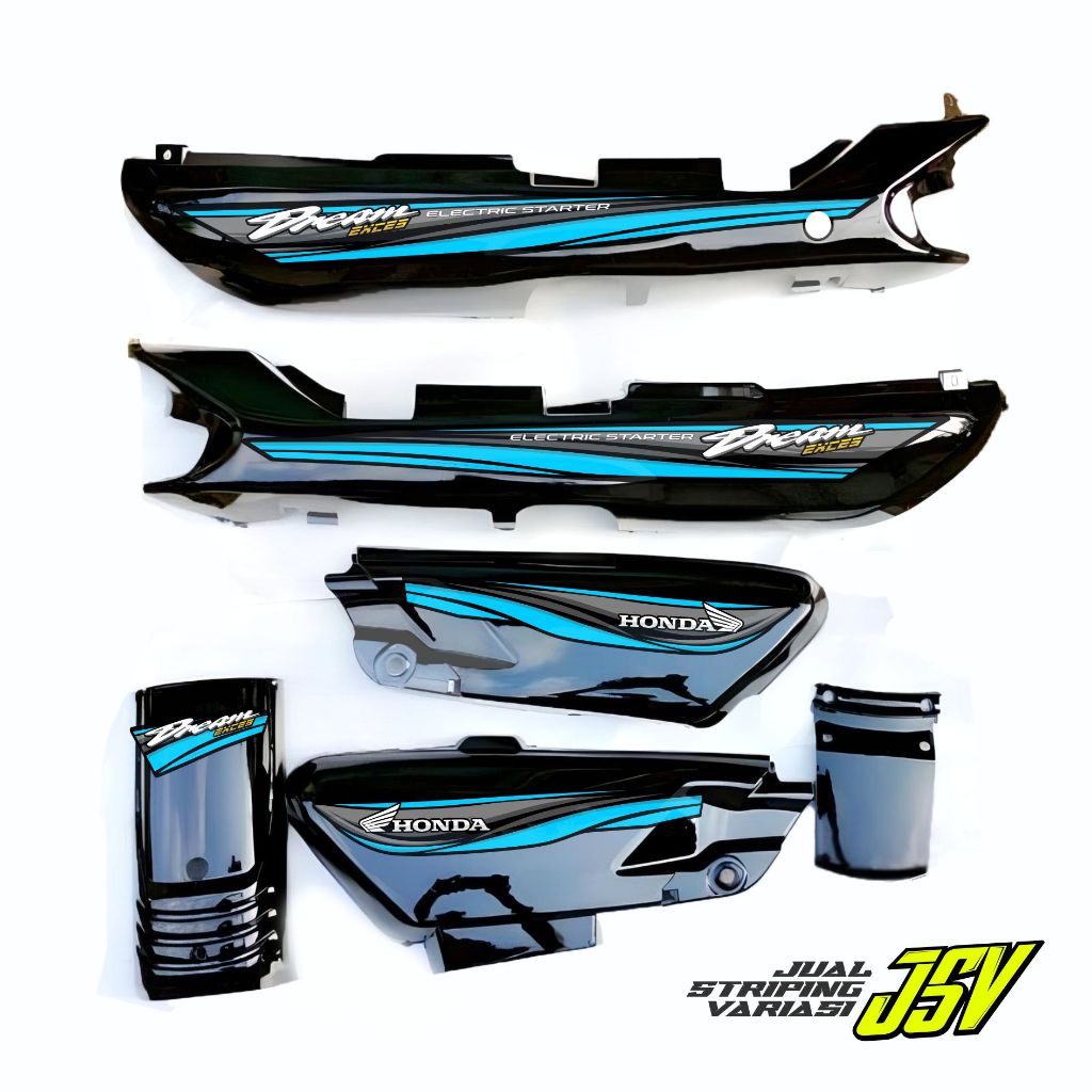 Jual Striping Honda Dream V1 Variasi Stripe Stiker Astrea Dream-EX ...