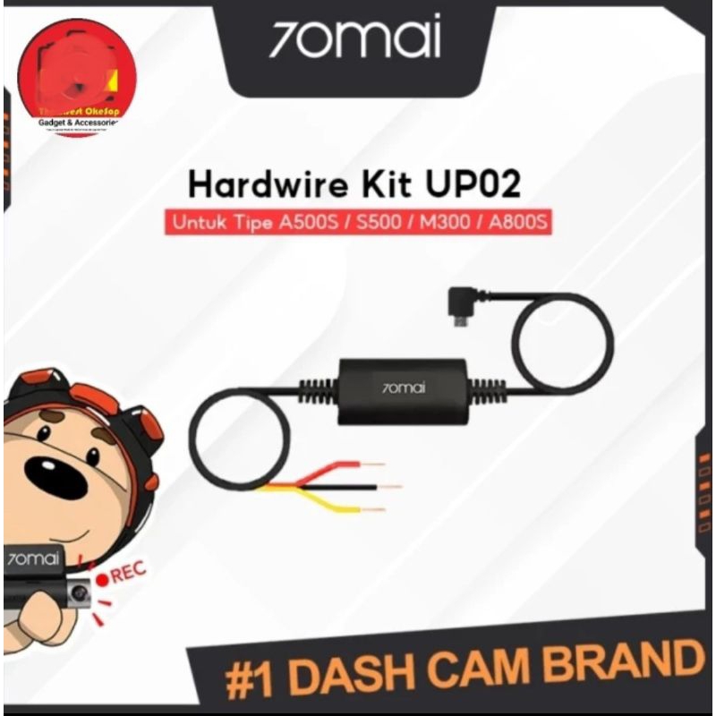 Jual Kabel 70mai Dashcam Hardwire Kit UP02 UP03 Perangkat Keras untuk Monitor Parkir 24 Jam di ...