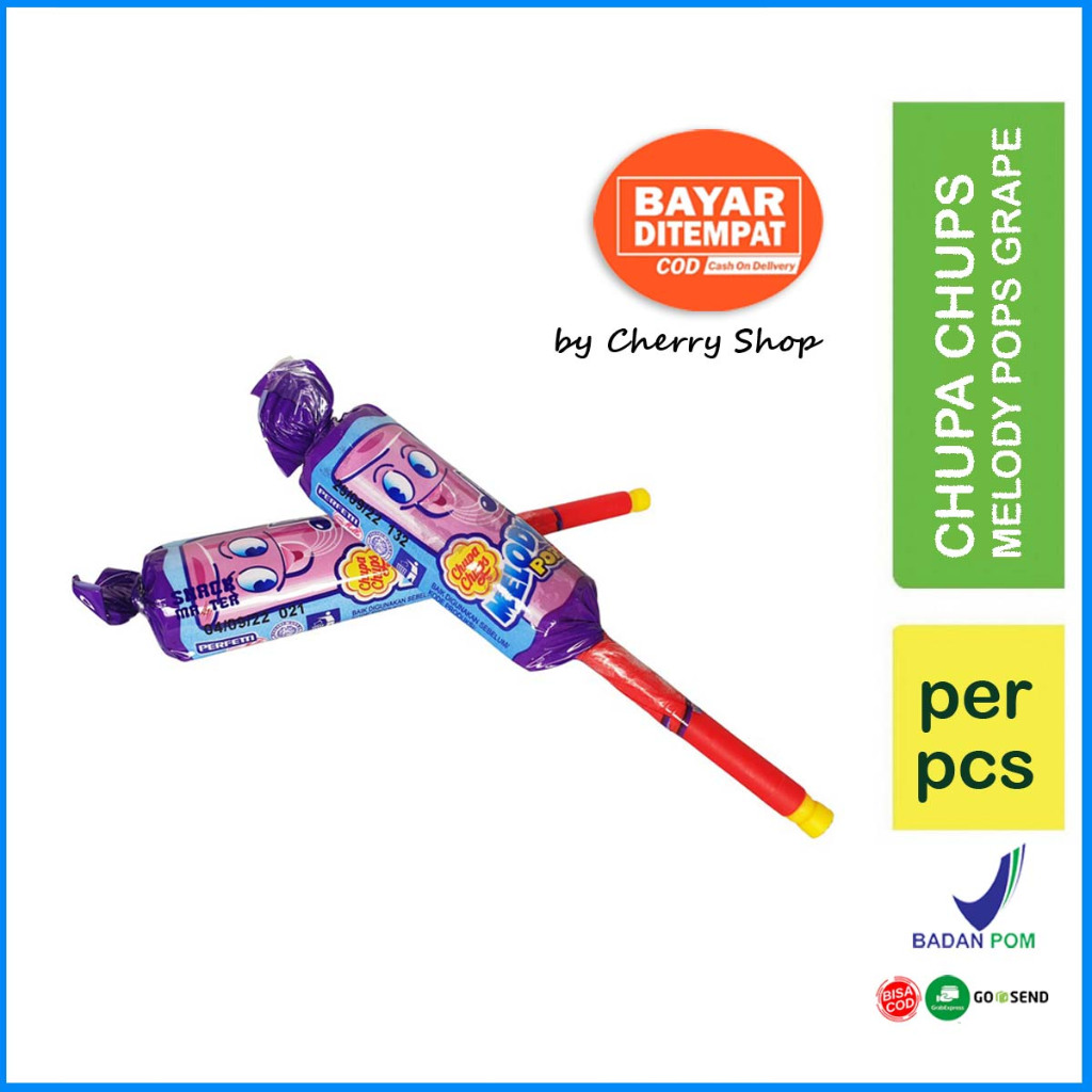 Jual Chupa Chups Melody Pop Grape 15g - Permen Stick Rasa Anggur By ...