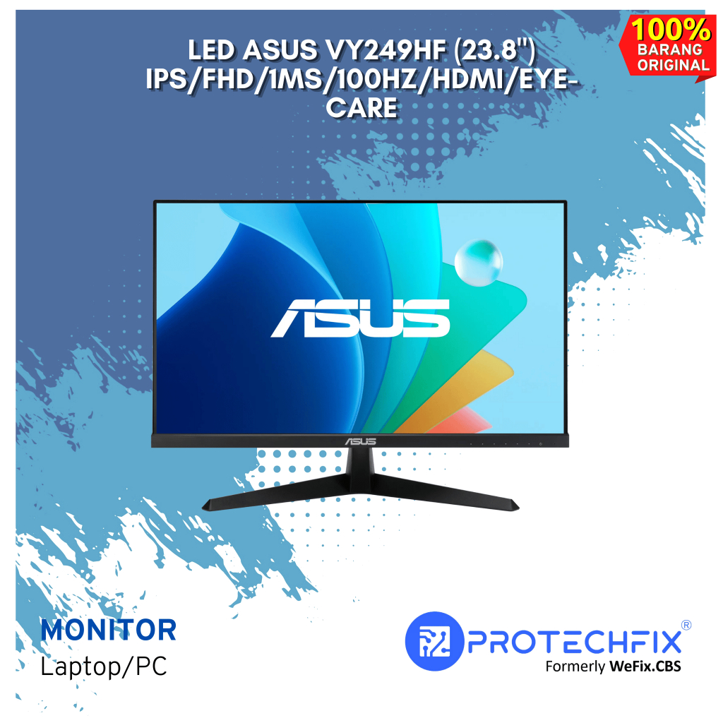 Jual Monitor LED ASUS VY249HF (23.8") IPS/FHD/1ms/100Hz/HDMI/Eye-Care ...