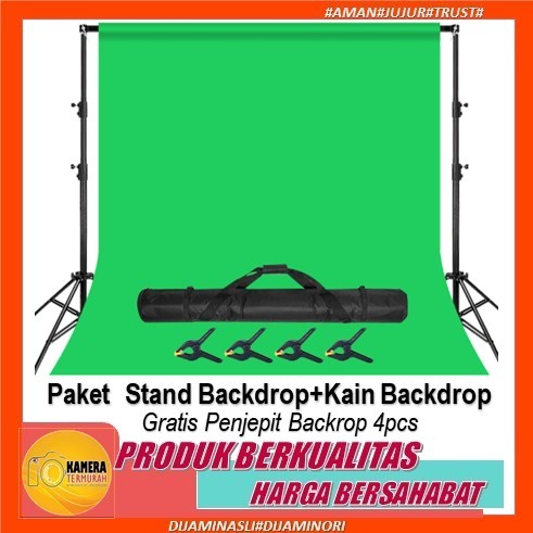 Jual Paket stand backdrop + Kain backdrop kualitas Terbaik uk. 2x3m ...