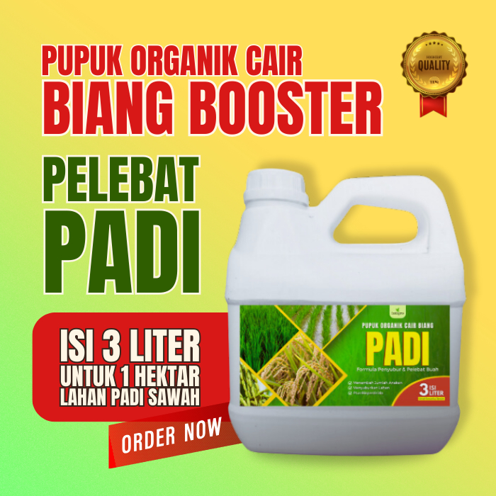 Jual Pupuk Biang Booster Pelebat Anakan Padi Sawah Plus Hormon ZPT Perangsang Perbanyak Penambah ...