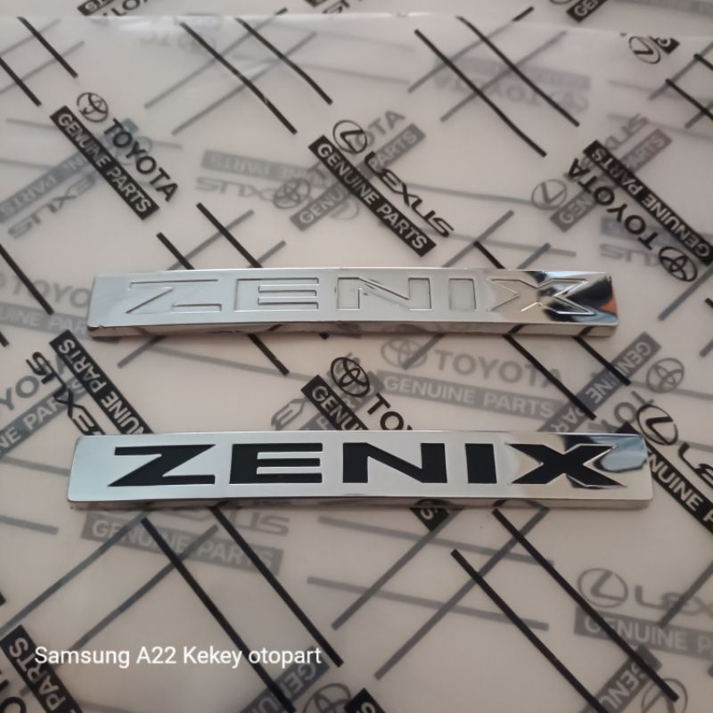 Jual emblem bagasi logo tulisan ZENIX untuk innova original | Shopee ...