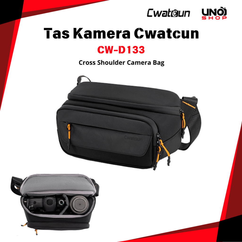Jual Tas Kamera Cwatcun CW-D133 Camera Chest Bag Multi-functional Handheld Cross Shoulder Camera ...