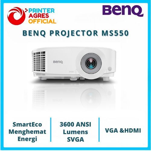Jual BENQ PROJECTOR MS550 WHITE PROYEKTOR MS-550 ORIGINAL | Shopee ...