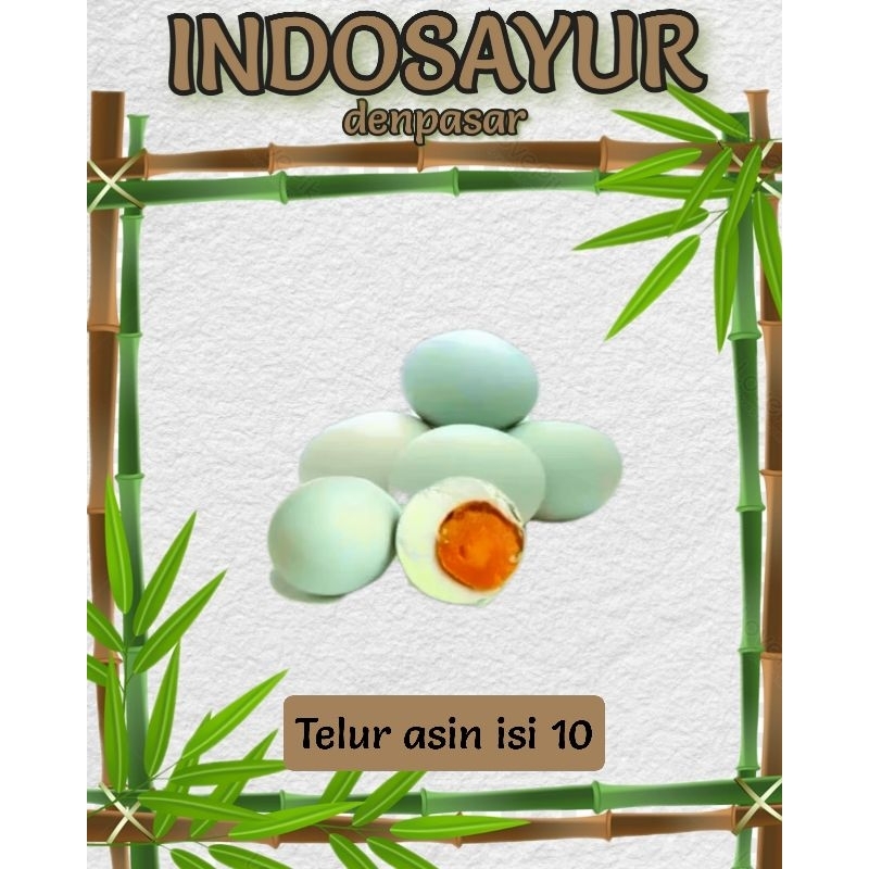 Jual telur Asin bebek 10 butir _ INDOSAYUR | Shopee Indonesia