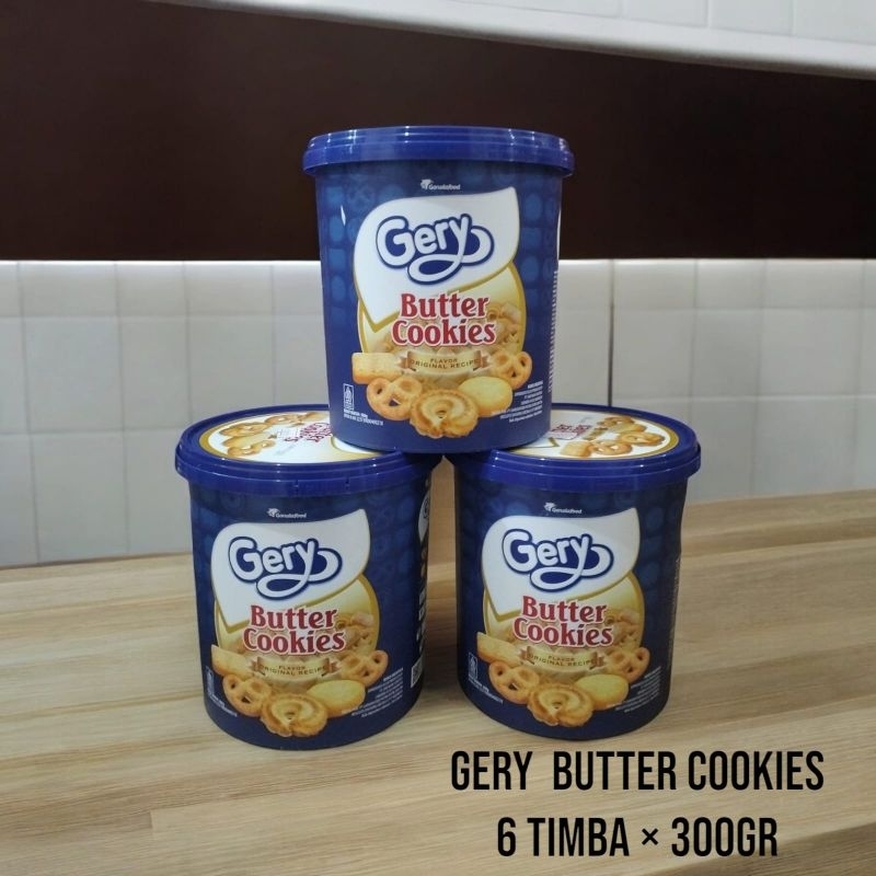 Jual Aneka Snack Cemilan Murah Gery Butter Cookies Biskuit Timba 300gr ...