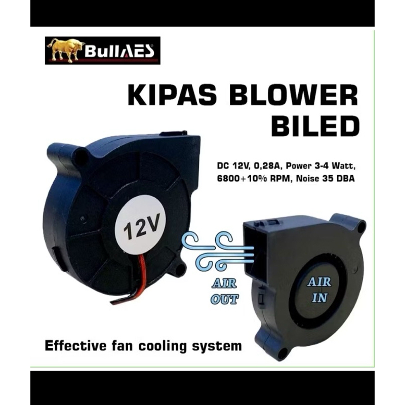 Jual KIPAS BLOWER PENDINGIN BILED EXHAUST FAN UNTUK HEADLAMP DC 12v ...