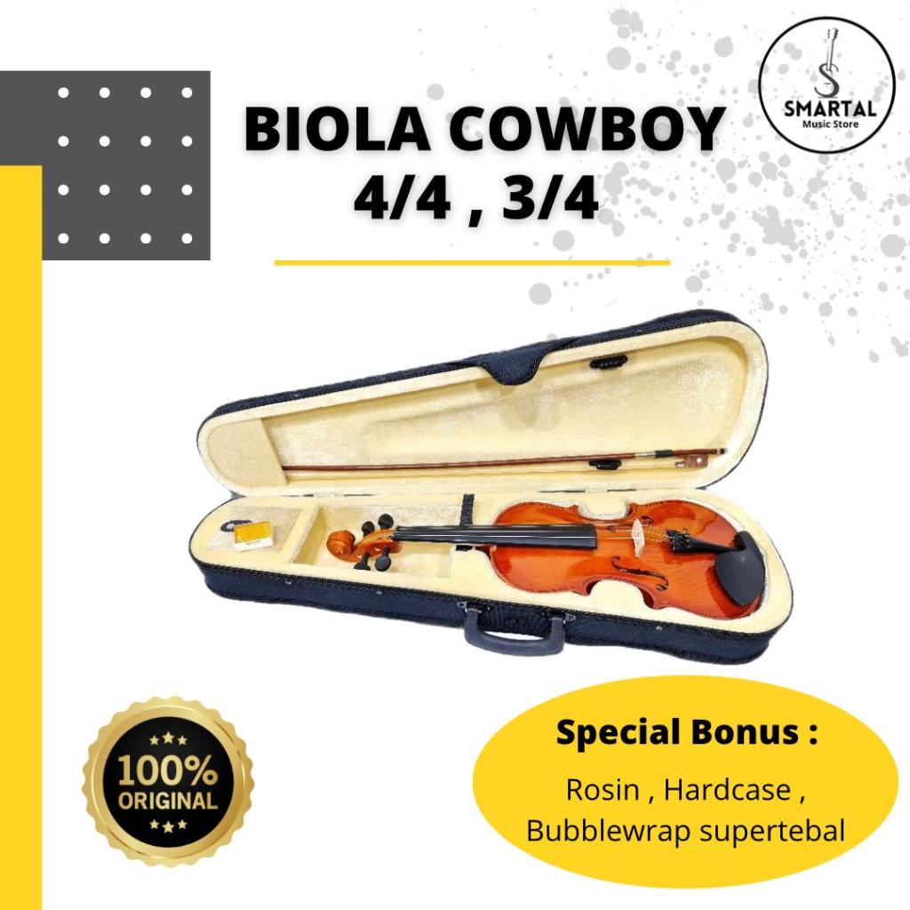 Jual Biola akustik Cowboy 4/4 3/4 fullset biola cowboy bonus hardcase ...