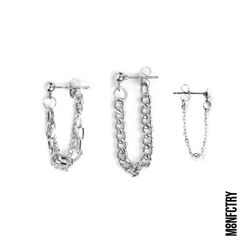 Jual Anting Tindik Rantai / Chain Earring || Korean Accessories ...