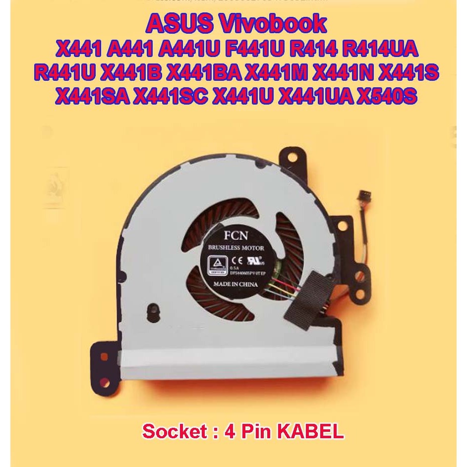 Jual Fan Processor Kipas Laptop Asus X441 X441B X441M X441N X441S X441U | Shopee Indonesia