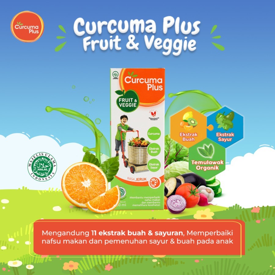 Jual Curcuma Plus Fruit & Vegie Multivitamin Ekstrak Buah dan Sayur ...