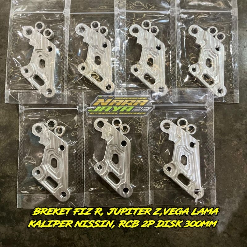 Jual breket kaliper Nissin samurai 2piston fiz R, Jupiter Z,Vega lama disk 300mm pengerjaan ...