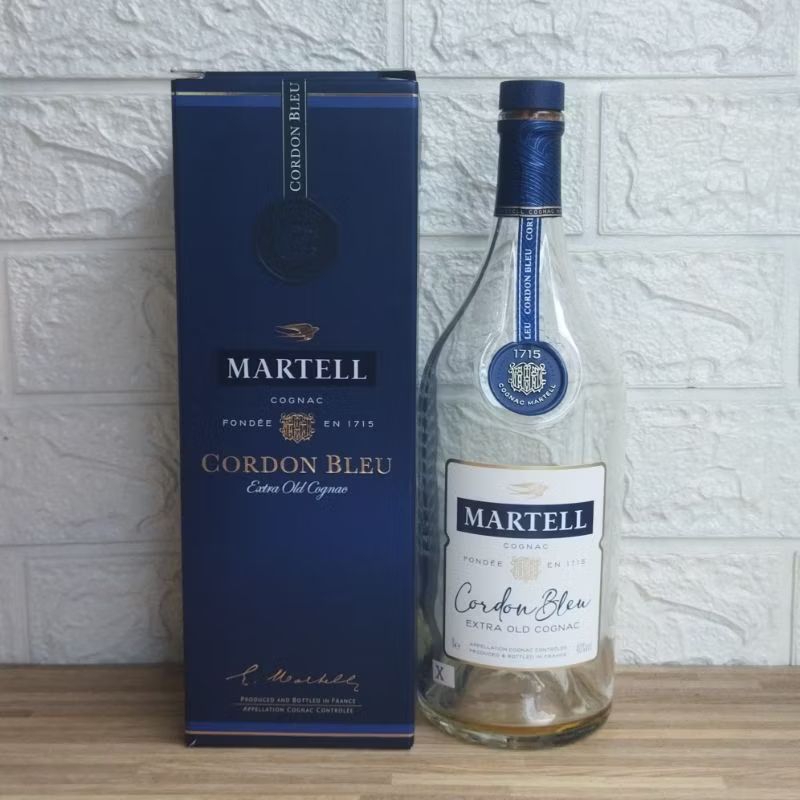 Jual Botol Kosong Martell Cordon Blue + Box 1Liter | Shopee Indonesia