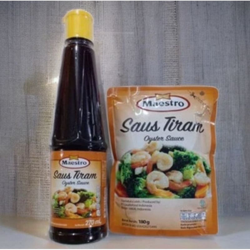 Jual MAESTRO Saus Tiram Oyster Sauce Kemasan Botol & Pouch | Shopee ...