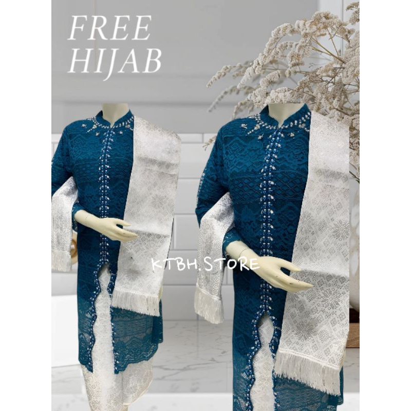 Jual COD ( Free hijab ) Set kebaya brukat lalisa - kebaya modern ...
