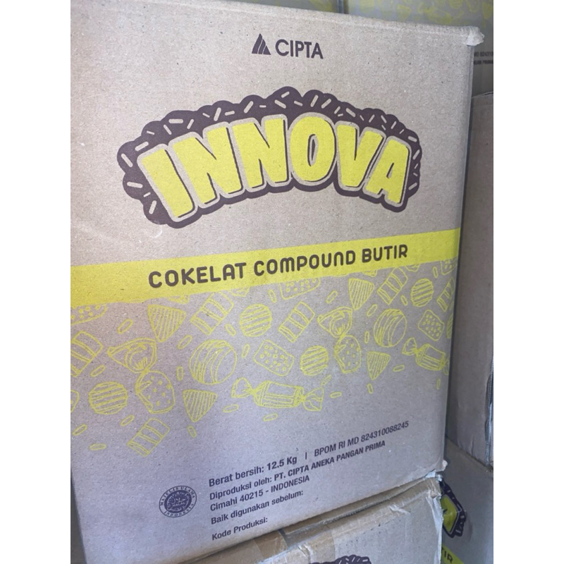 Jual MESIS INNOVA @ 12.5 kg | COKLAT COMPOUND BUTIR | 1 KARTON | Shopee ...