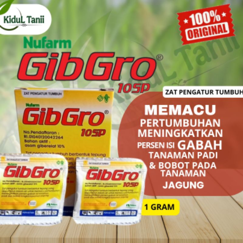 Jual GIBGRO 10 SP ZAT PENGATUR TUMBUH ( ZPT ) 1 gram / 1 saset untuk ...