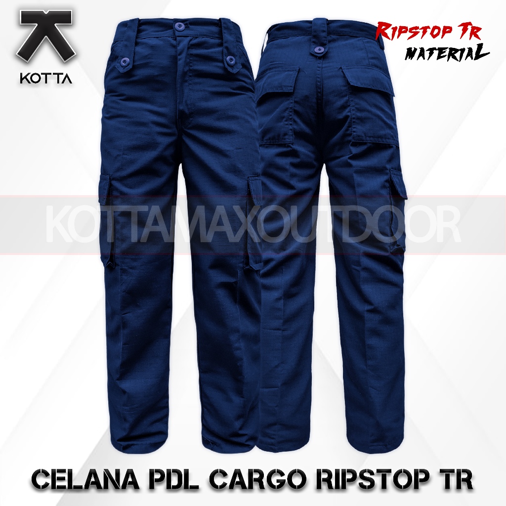 Jual CELANA PDL NAVY BIRU DONGKER PANJANG CARGO LAPANGAN KERJA SATPAM ...