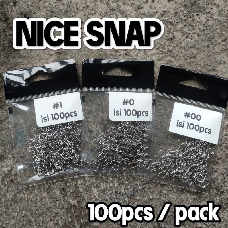 Jual NICE SNAP ball pack isi 100pcs (aksesoris pancing) | Shopee Indonesia