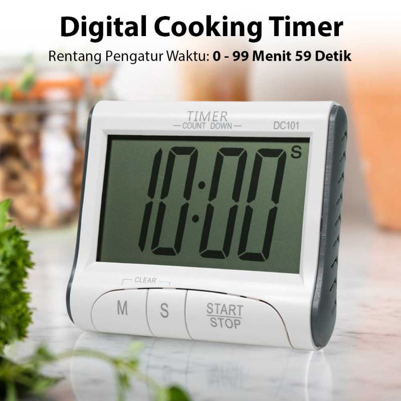 Jual DIGITAL SERIES Jam Masak Digital Cooking Timer Count Down - DC101 ...
